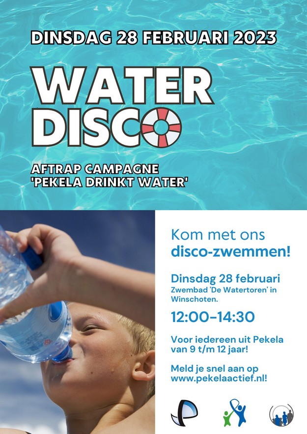 Waterdisco als aftrap van campagne 'Pekela drinkt Water'