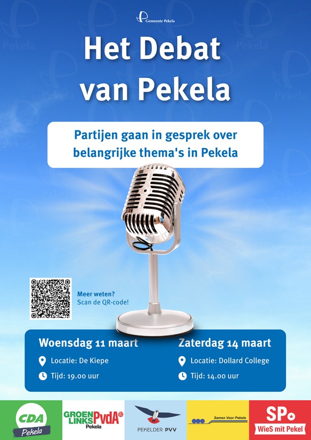 Pekelder partijen in gesprek tijdens Het Debat van Pekela