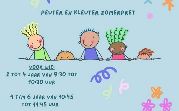 Drie keer peuter en kleuter zomerpret in de zomervakantie